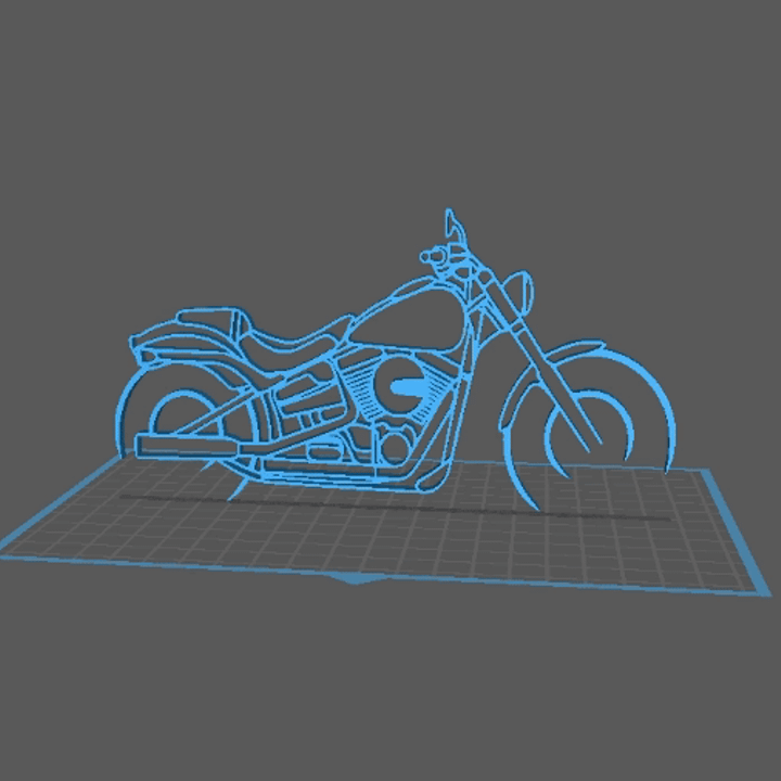 3D Printable Harley Davidson - Breakout by Paul Wust