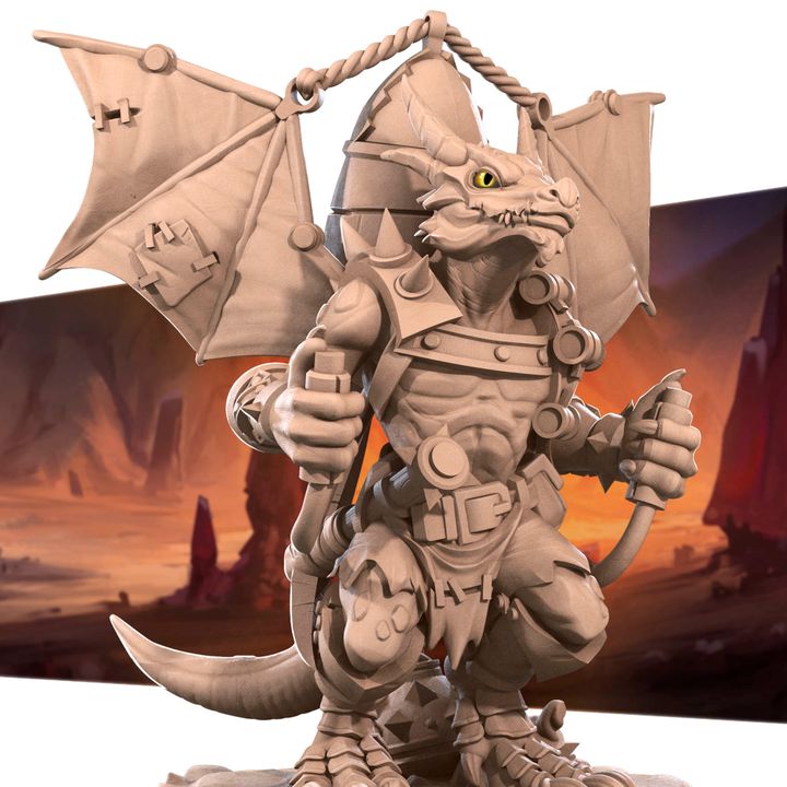 3D Printable Kobold Artificer (DnD) by Bite the Bullet