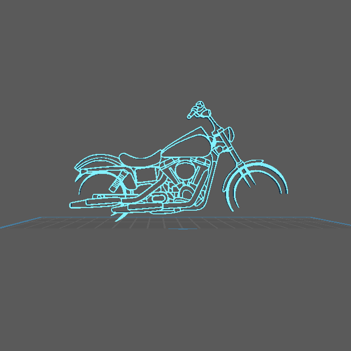 3D Printable Harley Davidson - Street Bob by Paul Wust