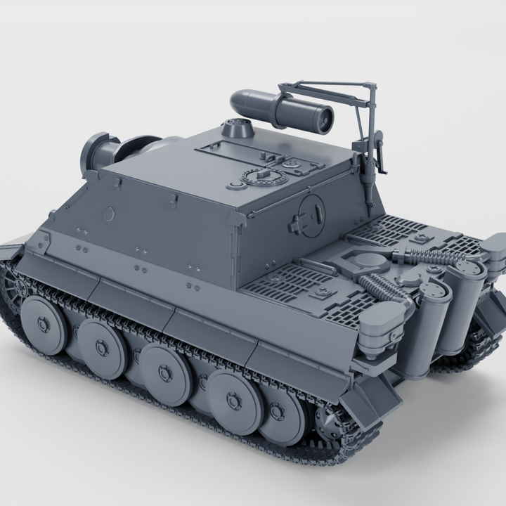 3D Printable Sturmtiger-38 cm RW61 auf Sturmmörser Tiger (early ...