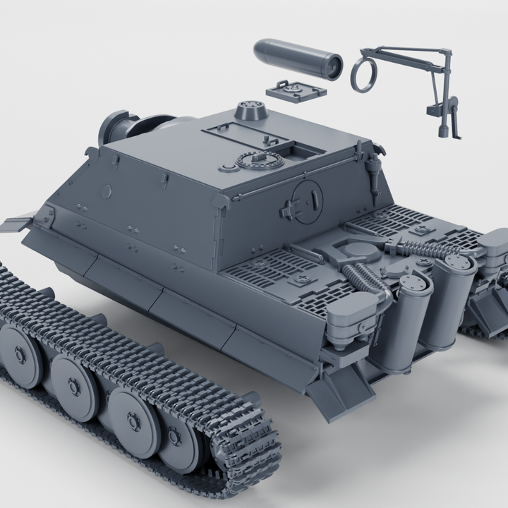 3D Printable Sturmtiger-38 cm RW61 auf Sturmmörser Tiger (early ...