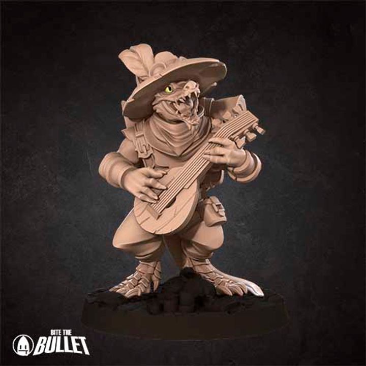 3D Printable Kobold Bard (DnD) by Bite the Bullet