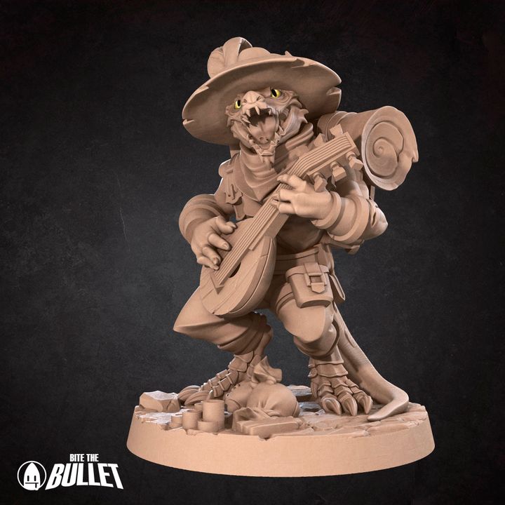 3D Printable Kobold Bard (DnD) by Bite the Bullet