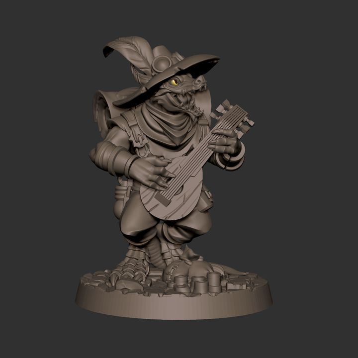 3D Printable Kobold Bard (DnD) by Bite the Bullet