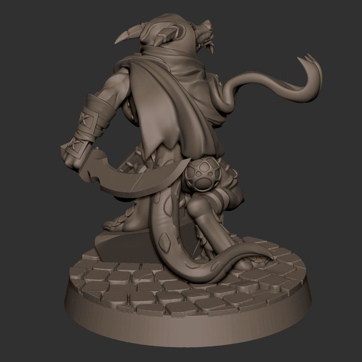 3D Printable Kobold Rogue (DnD) by Bite the Bullet