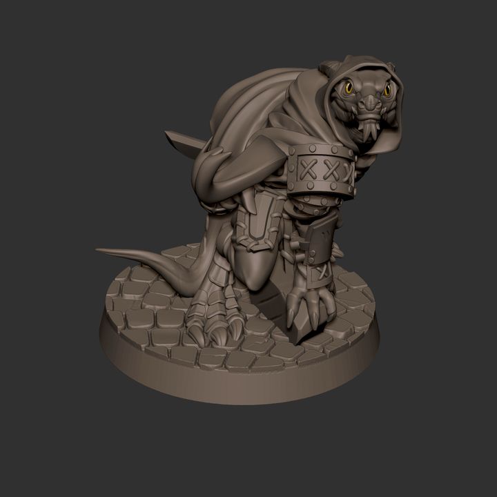 3D Printable Kobold Rogue (DnD) by Bite the Bullet