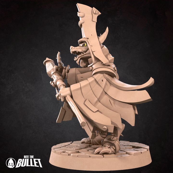 3D Printable Kobold Wizard (2 Versions) (DnD) by Bite the Bullet