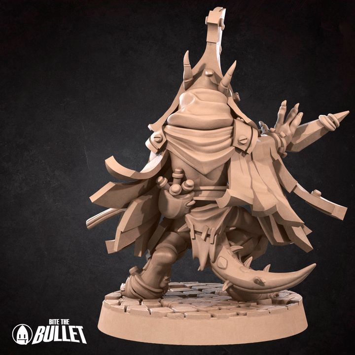 3D Printable Kobold Wizard (2 Versions) (DnD) by Bite the Bullet