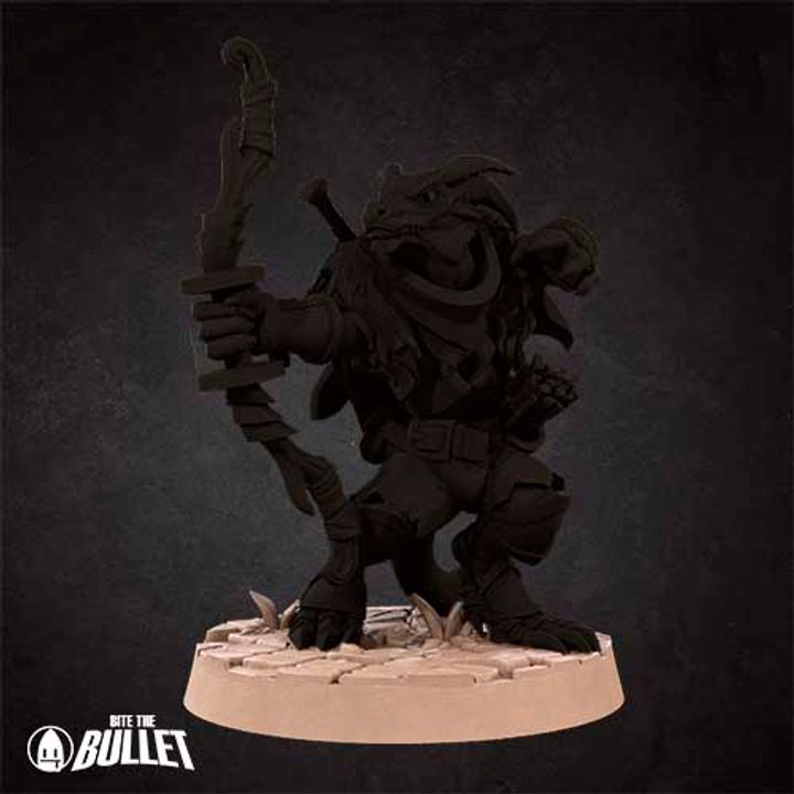 3D Printable Kobold Ranger (DnD) by Bite the Bullet