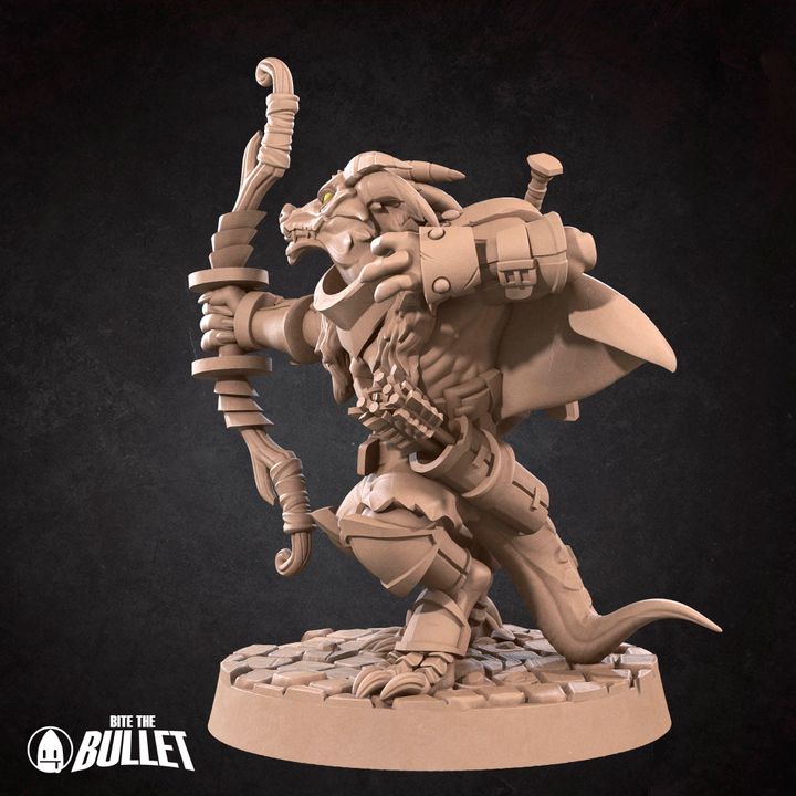 3D Printable Kobold Ranger (DnD) by Bite the Bullet