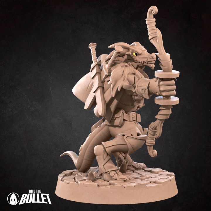 3D Printable Kobold Ranger (DnD) by Bite the Bullet