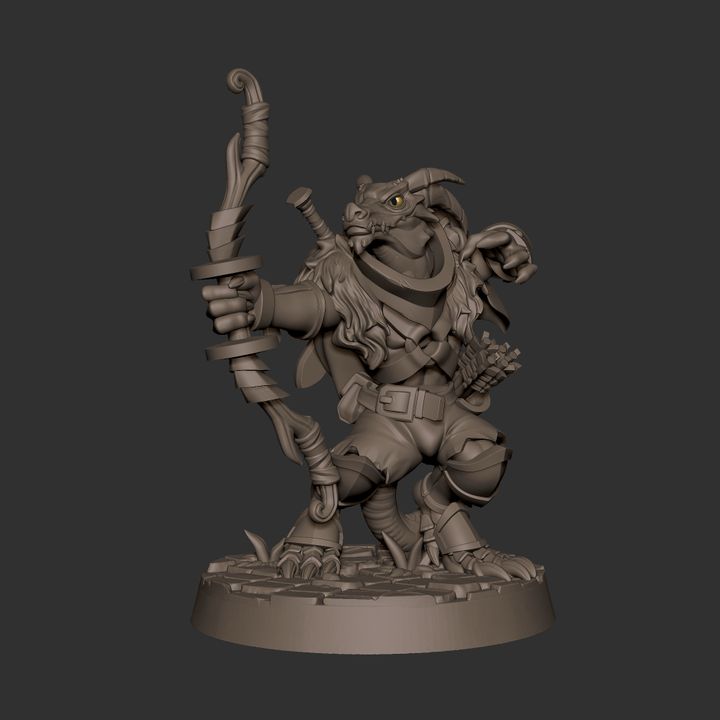 3D Printable Kobold Ranger (DnD) by Bite the Bullet