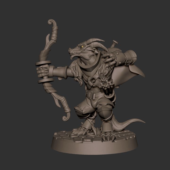 3D Printable Kobold Ranger (DnD) by Bite the Bullet