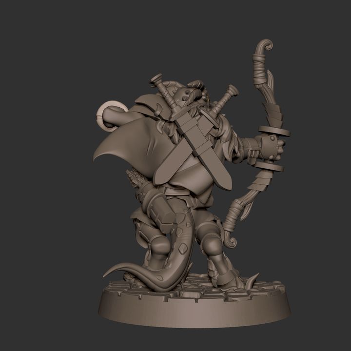 3D Printable Kobold Ranger (DnD) by Bite the Bullet
