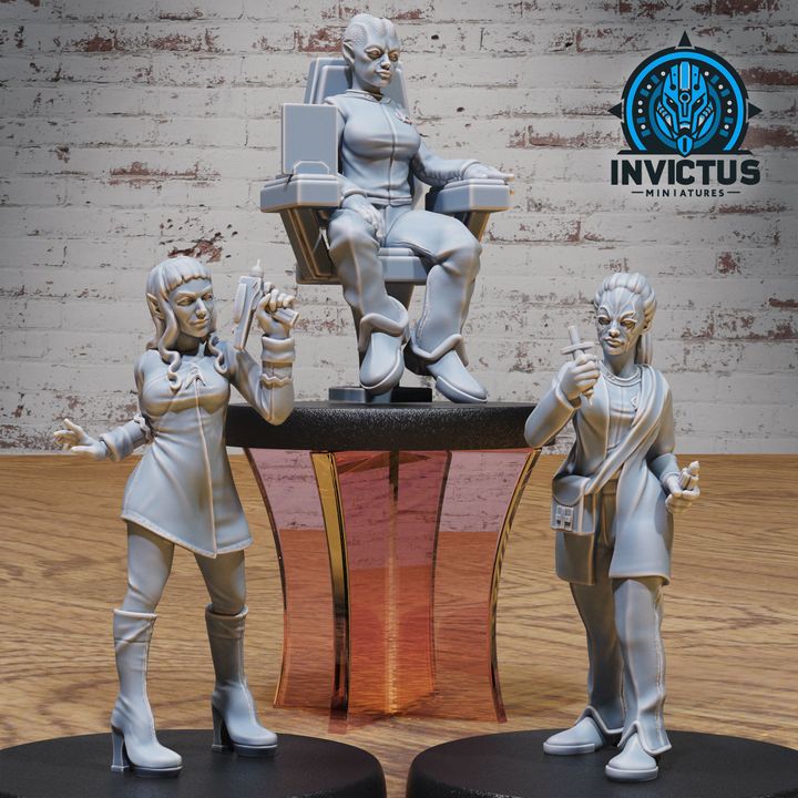 3D Printable Star Team Set / Space Explorer Crew Encounter / Galaxy ...