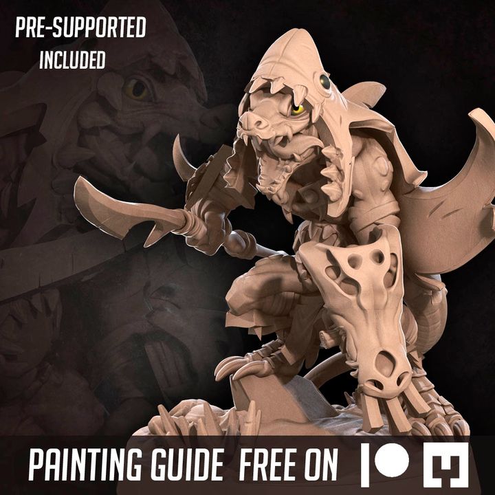 3D Printable Kobold Fighter (DnD) by Bite the Bullet