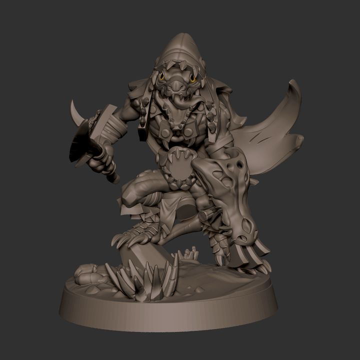 3D Printable Kobold Fighter (DnD) by Bite the Bullet