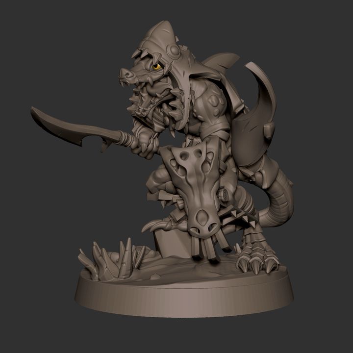 3D Printable Kobold Fighter (DnD) by Bite the Bullet