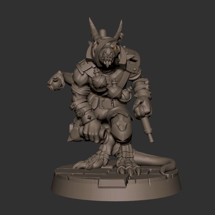 3D Printable Kobold Alchemist (DnD) by Bite the Bullet