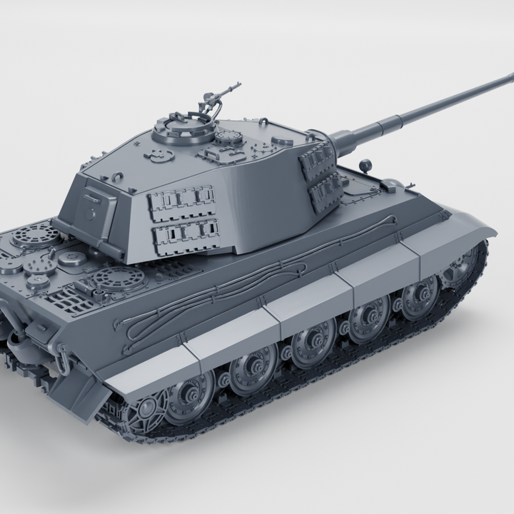 3D Printable Tiger II Ausf.B (Sd.Kfz.182, King Tiger) Henschel+Porsche ...