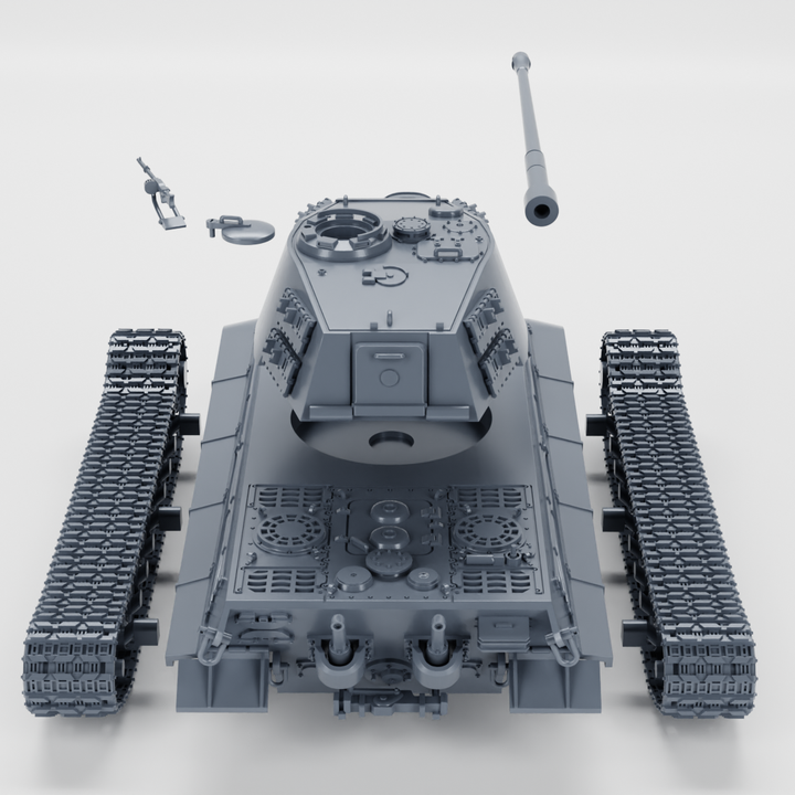 3D Printable Tiger II Ausf.B (Sd.Kfz.182, King Tiger) Henschel+Porsche ...