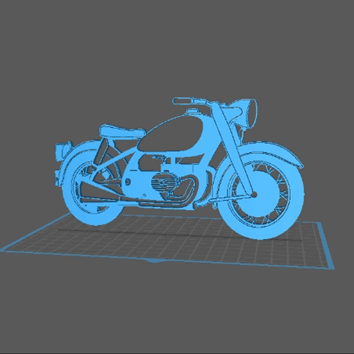 3D Printable BMW - R69 S by Paul Wust