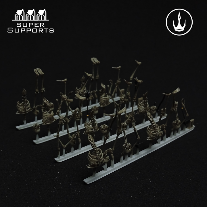 3D Printable Human skeleton poses 1-4 by The King of Bits