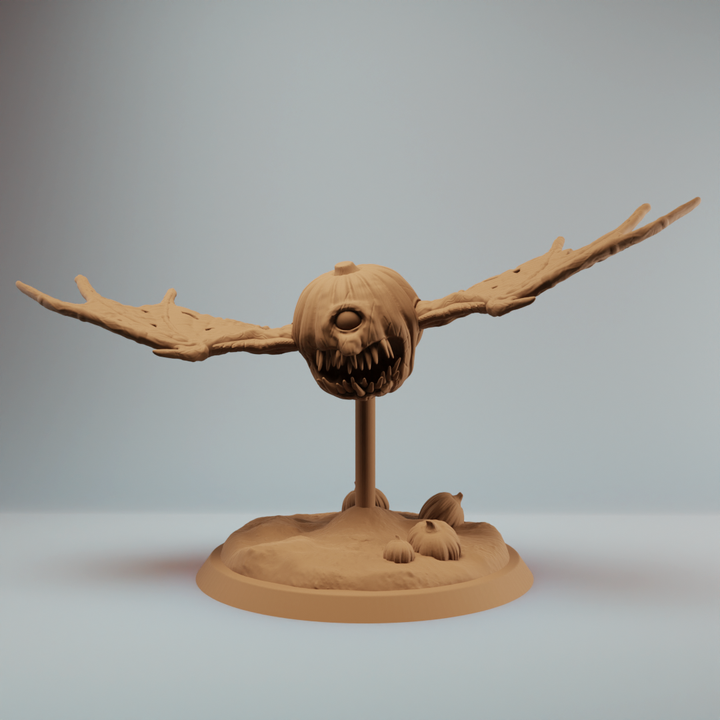 3D Printable Flying Pumpkins with wings horror miniatures set - 4 ...