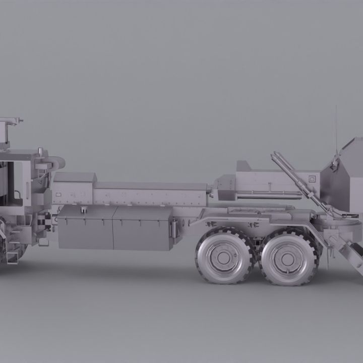 3D Printable Swedish Archer Artillery on Volvo A30 chassis by The ...