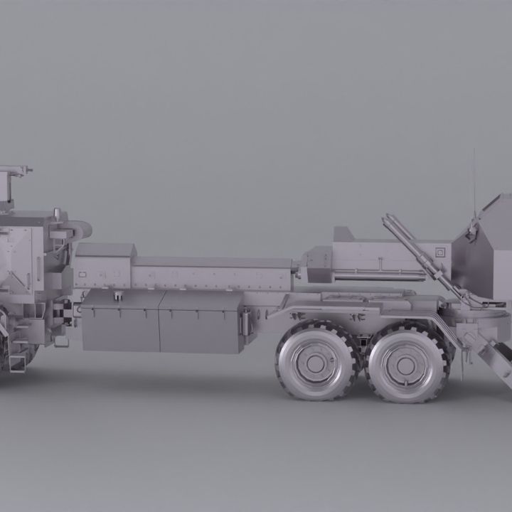 3D Printable Swedish Archer Artillery on Volvo A30 chassis by The ...