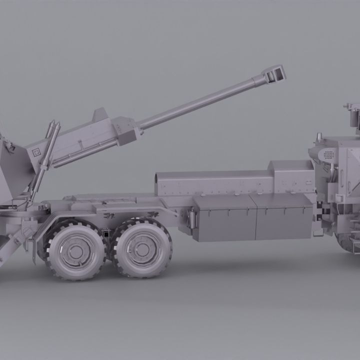 3D Printable Swedish Archer Artillery on Volvo A30 chassis by The ...