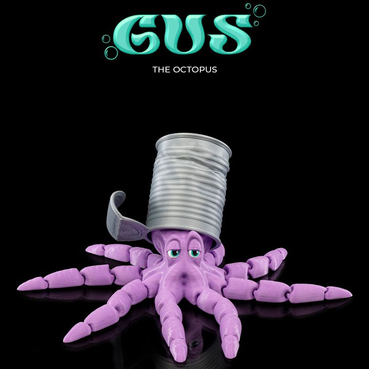 3D Printable Gus, the Octopus by Stlflix