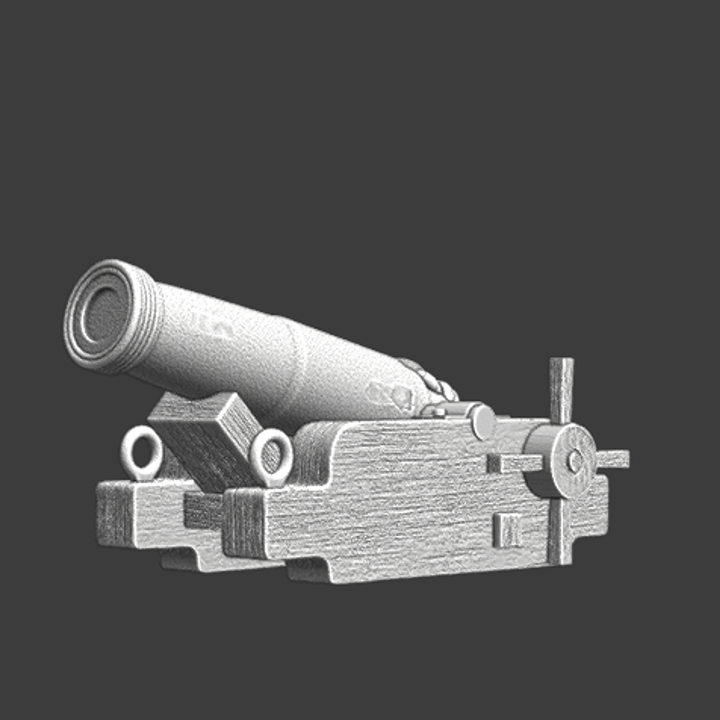 3D Printable Medieval bombard cannon by Northern Crusades Miniatures