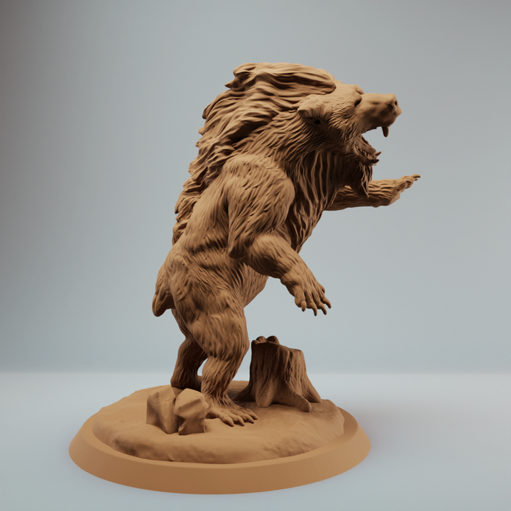 3D Printable Giant Dire Bear DND miniatures, Pre-supported by Vulcan ...