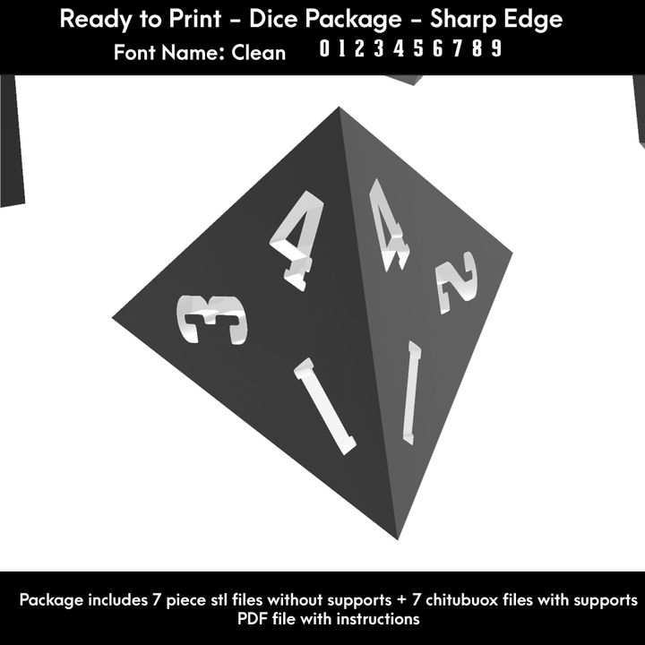 3D Printable Dice Masters – Ready to Print - 7 Piece Set – Presupported ...