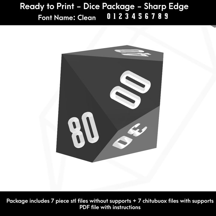 3D Printable Dice Masters – Ready to Print - 7 Piece Set – Presupported ...