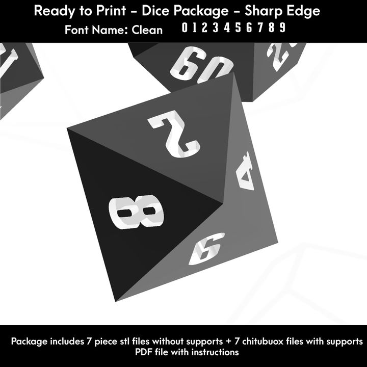 3D Printable Dice Masters – Ready to Print - 7 Piece Set – Presupported ...
