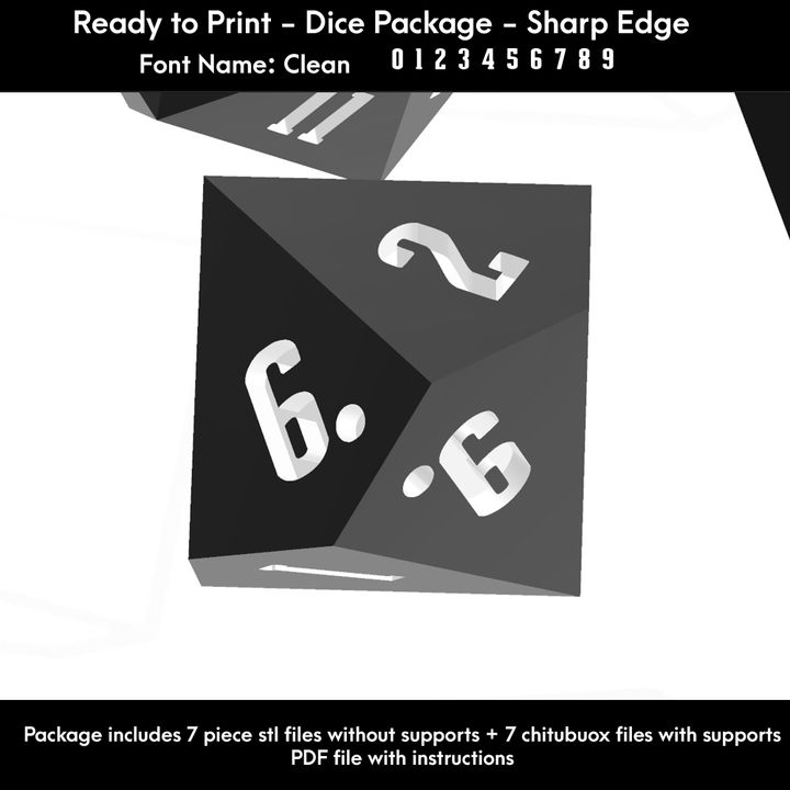 3D Printable Dice Masters – Ready to Print - 7 Piece Set – Presupported ...