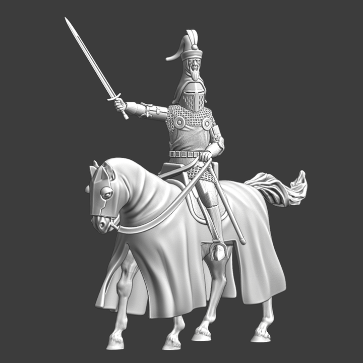 3D Printable Medieval Hero - Mounted champion knight by Northern ...