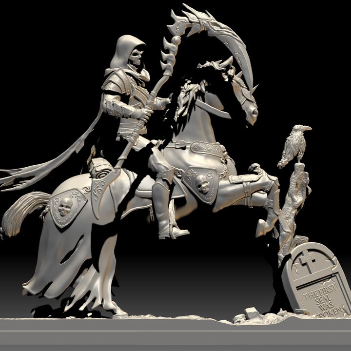 3D Printable Four Horsemen of the Apocalypse: Death (Full Figure) by ...