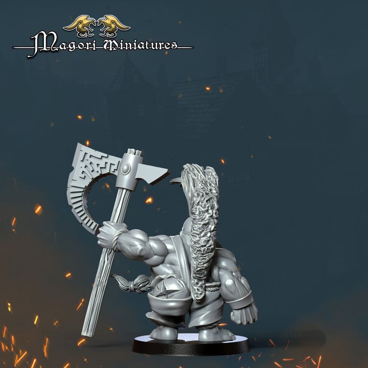 3D Printable Dwarf Slayer by Magori Minaitures