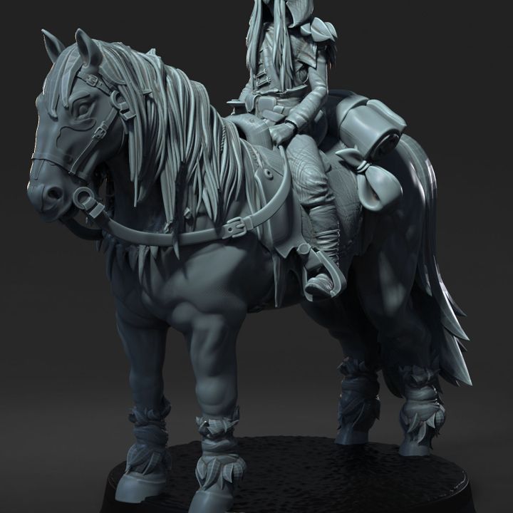 3D Printable BEAST MASTER 03 (THE RIDER) by BROKEN SWORD MINIATURES