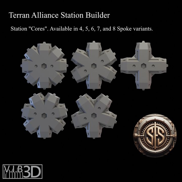 3D Printable Terran Alliance Station Builder by Soul Forge Studio