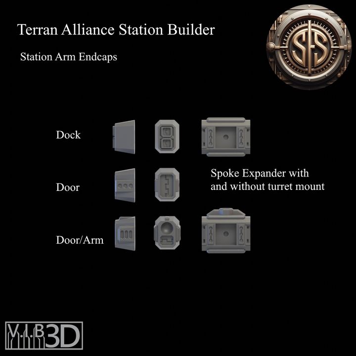 3D Printable Terran Alliance Station Builder by Soul Forge Studio