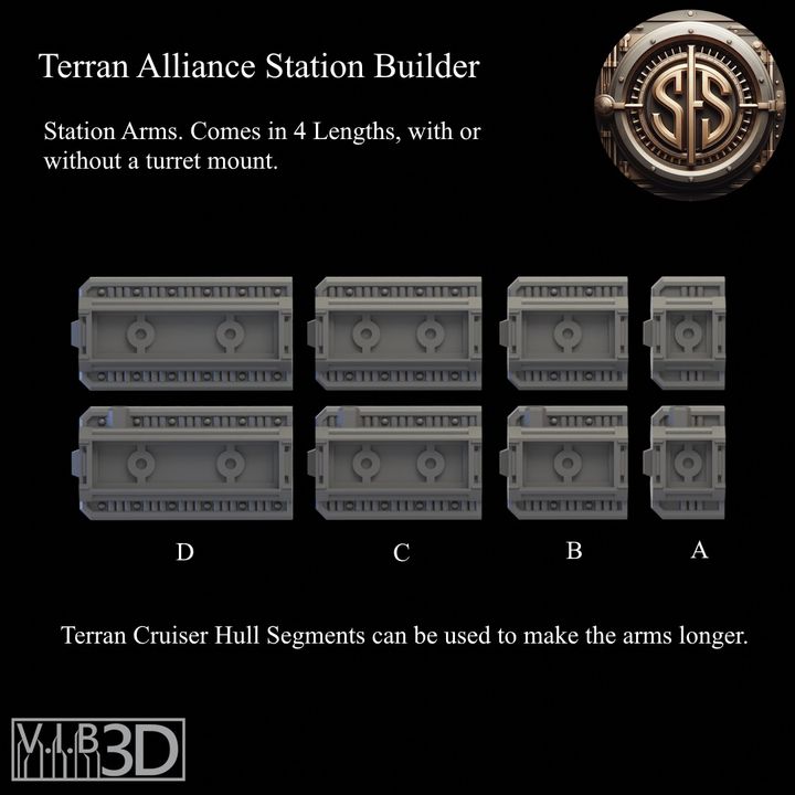 3D Printable Terran Alliance Station Builder by Soul Forge Studio