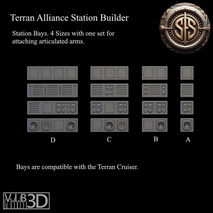 3D Printable Terran Alliance Station Builder by Soul Forge Studio