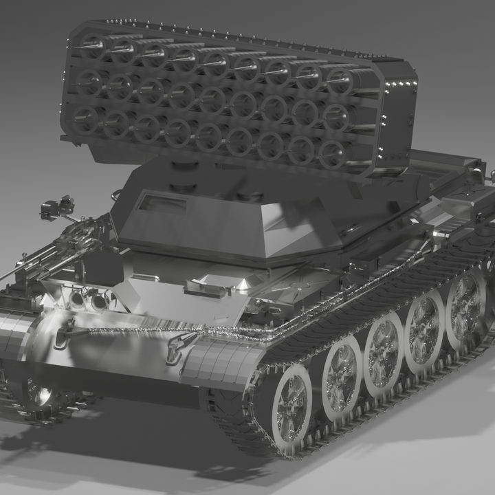 3D Printable Chinese GSL 110B mine clearing and mine laying vehicle by ...