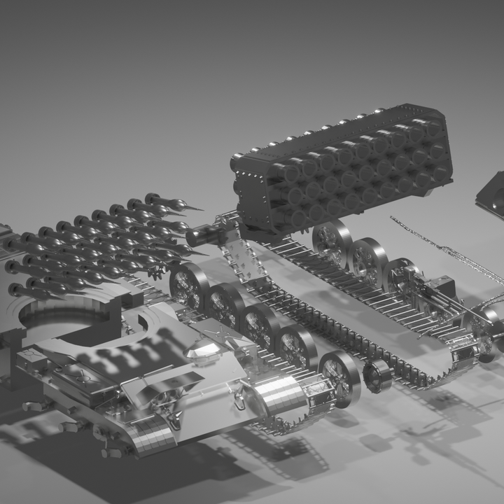 3D Printable Chinese GSL 110B mine clearing and mine laying vehicle by The Military Industrial ...