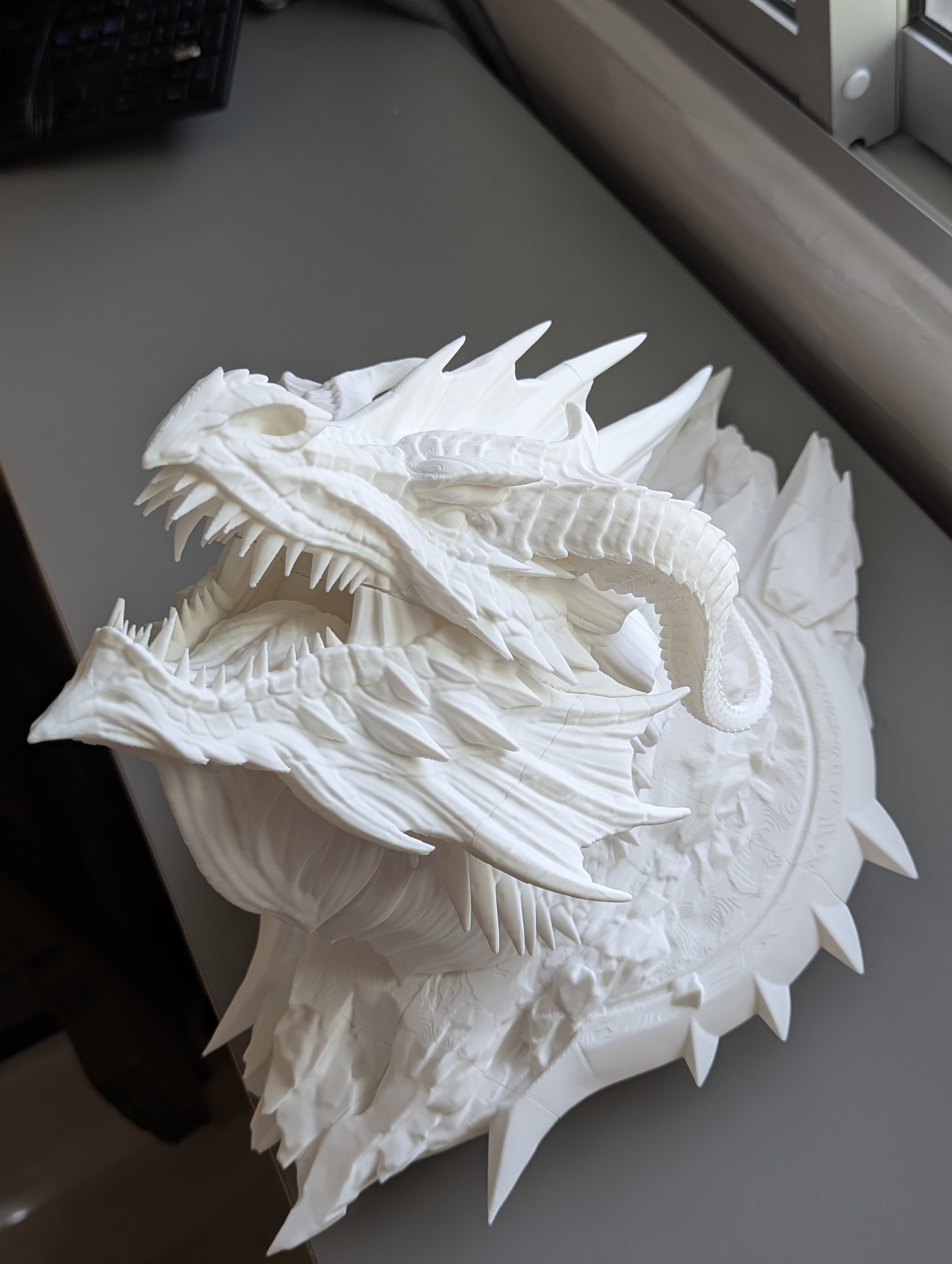 3D Printable Red Dragon (Mounted Head 1 of 5 prismatic dragons) by Mini ...