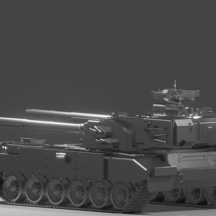 3D Printable Object 490 Topol with double 152mm turret by The Military ...